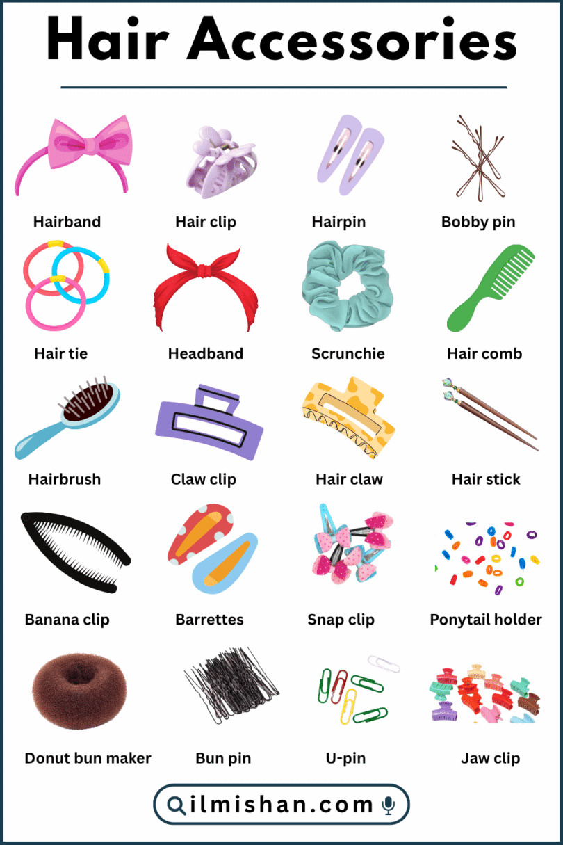 Types of Hair Accessories Names and Images