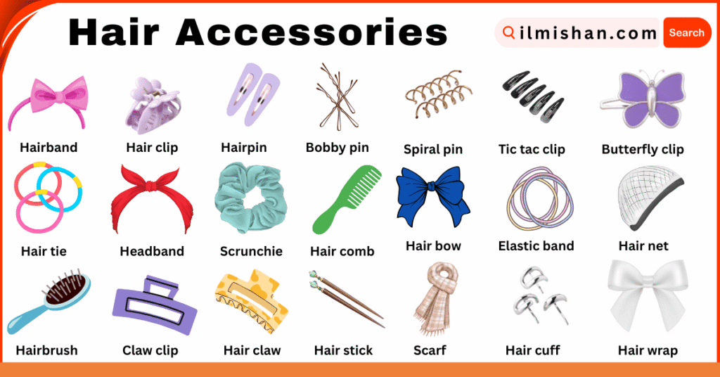 Types of Hair Accessories Names and Images