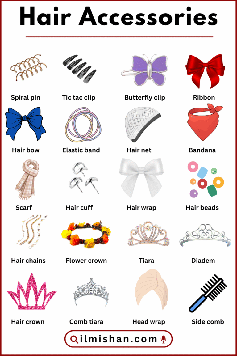 Types of Hair Accessories Names and Images